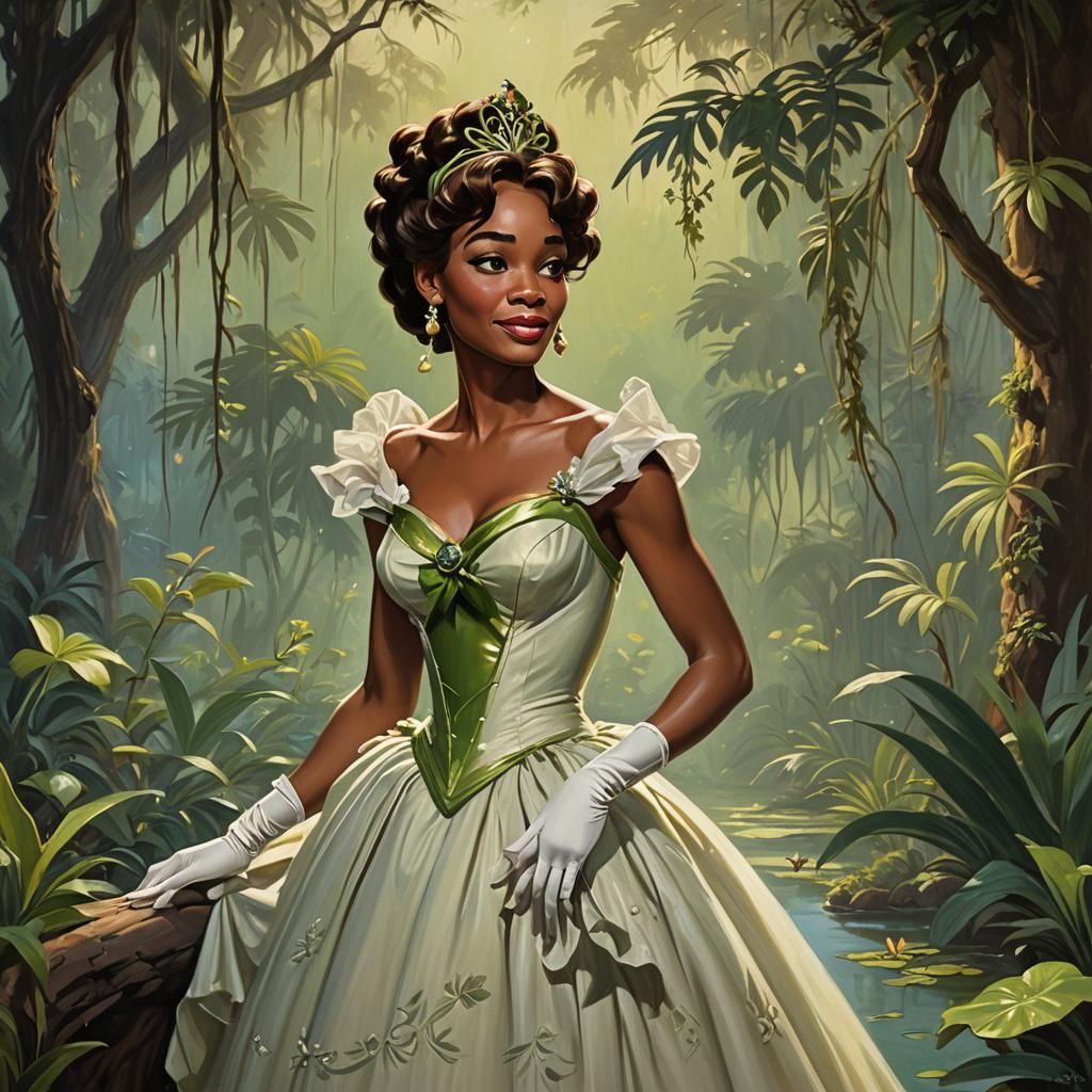 Young Whitney Huston As Tiana from Disney's Princess and the Frog - AI ...