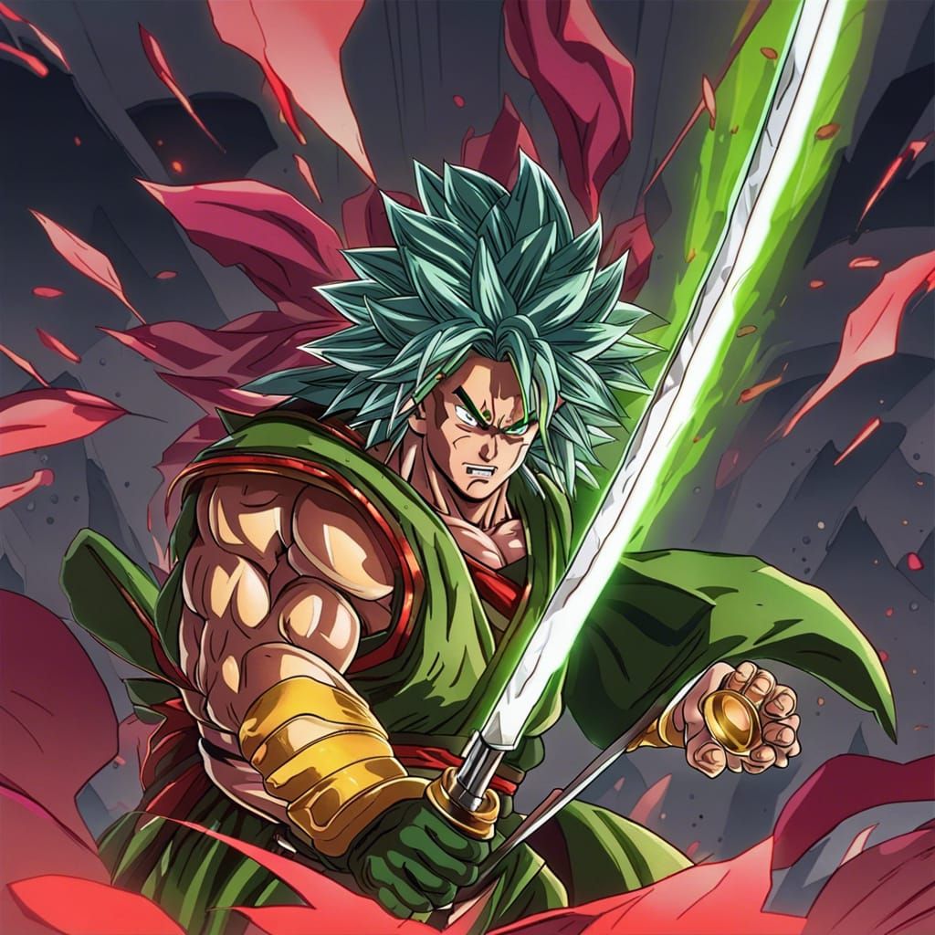 Broly samurai com espada scalibur - AI Generated Artwork - NightCafe ...