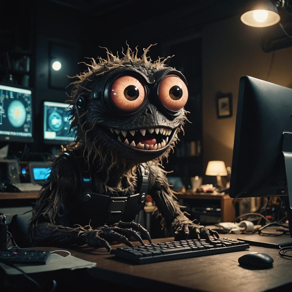 Giggly geek 🤪💻 - AI Generated Artwork - NightCafe Creator