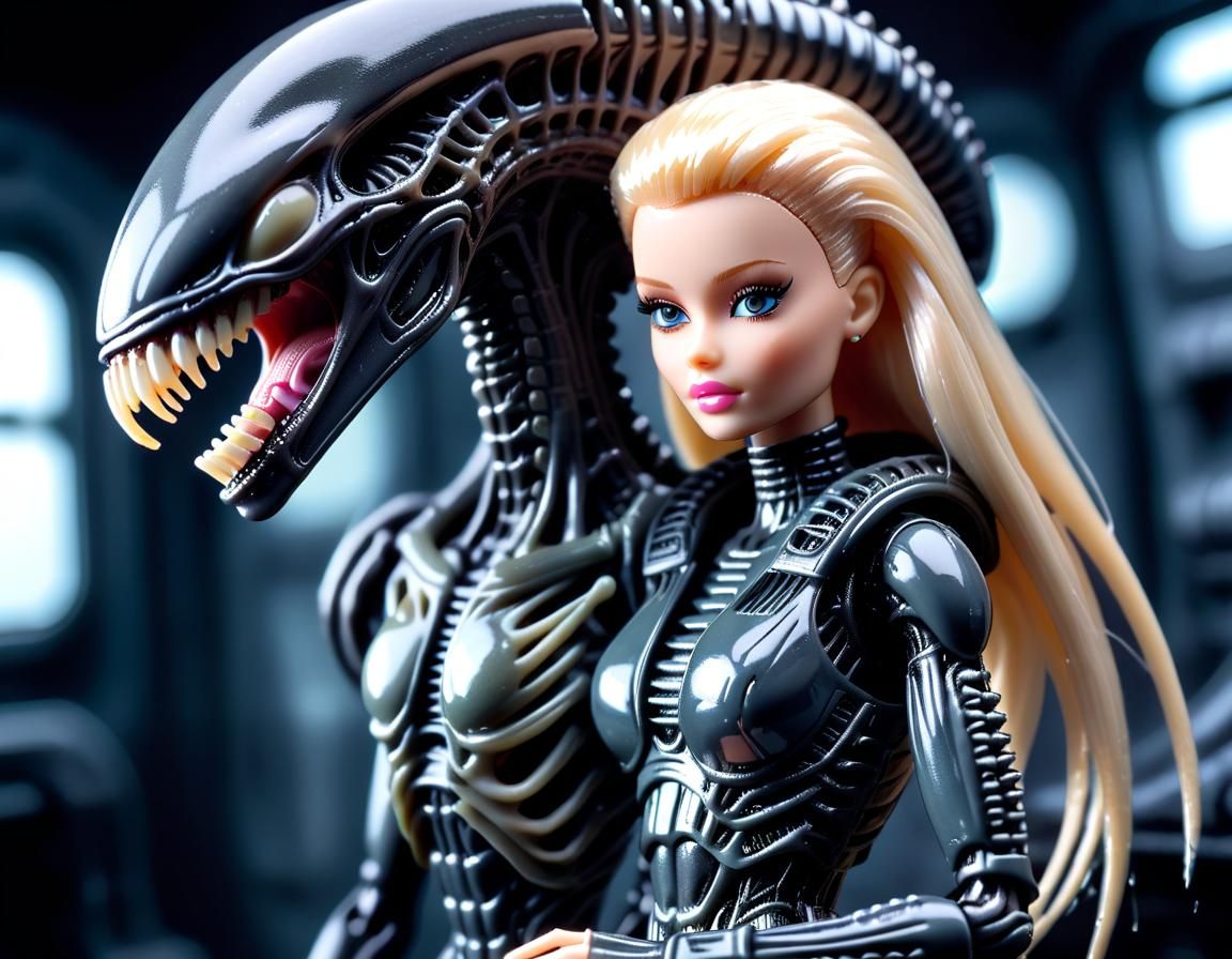 Barbie xenomorph fashion apocolypse - AI Generated Artwork - NightCafe ...