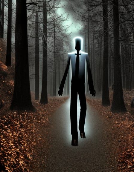 Run from the Formal Slender Man! - AI Generated Artwork - NightCafe Creator