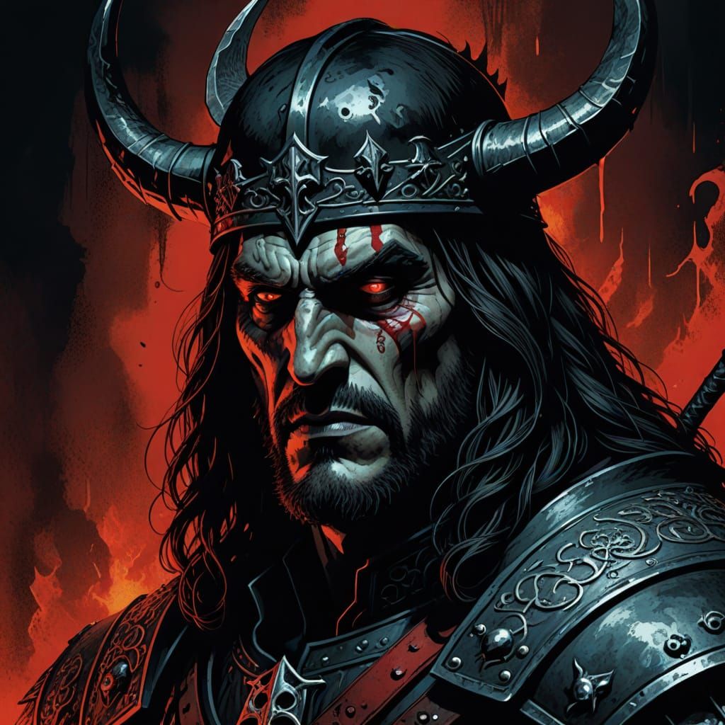 Gothic Vlad the Impaler Reigns Supreme in Dark Hor... - AI Art