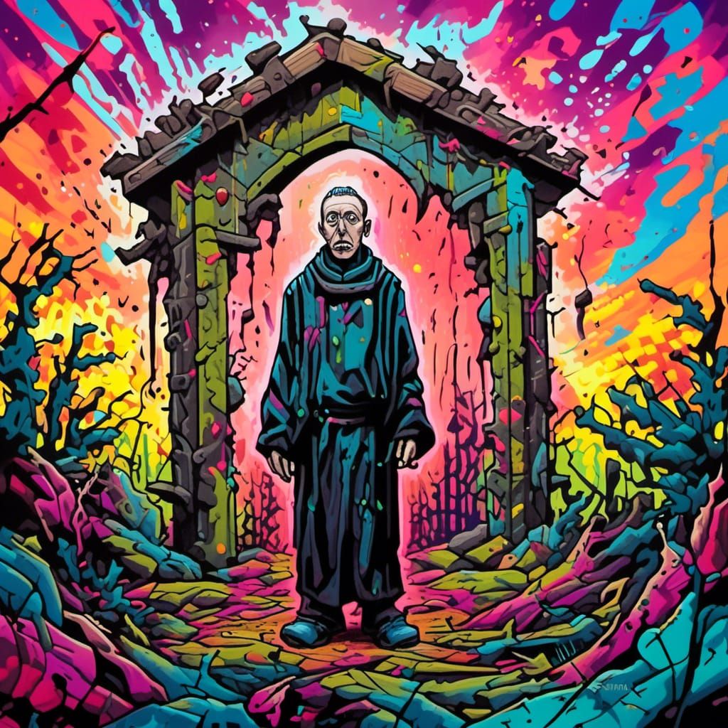 The Post-Apocalyptic Priest (CosmicConvergence) - AI Generated Artwork ...