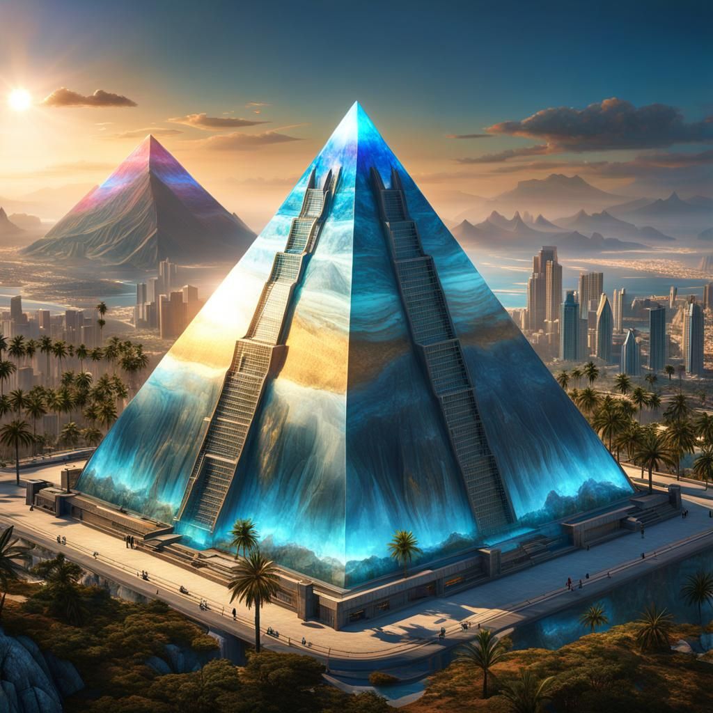 Coastal Mountain Cliff City View of Tallest Skyscraper Labradorite ...