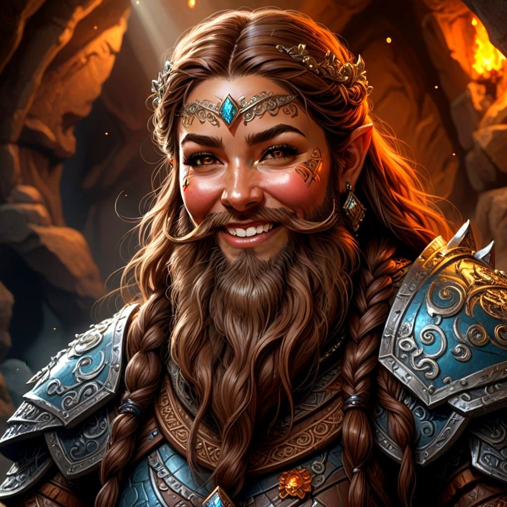 Bearded Dwarven Woman 7 - Bearded Dwarven Woman 7