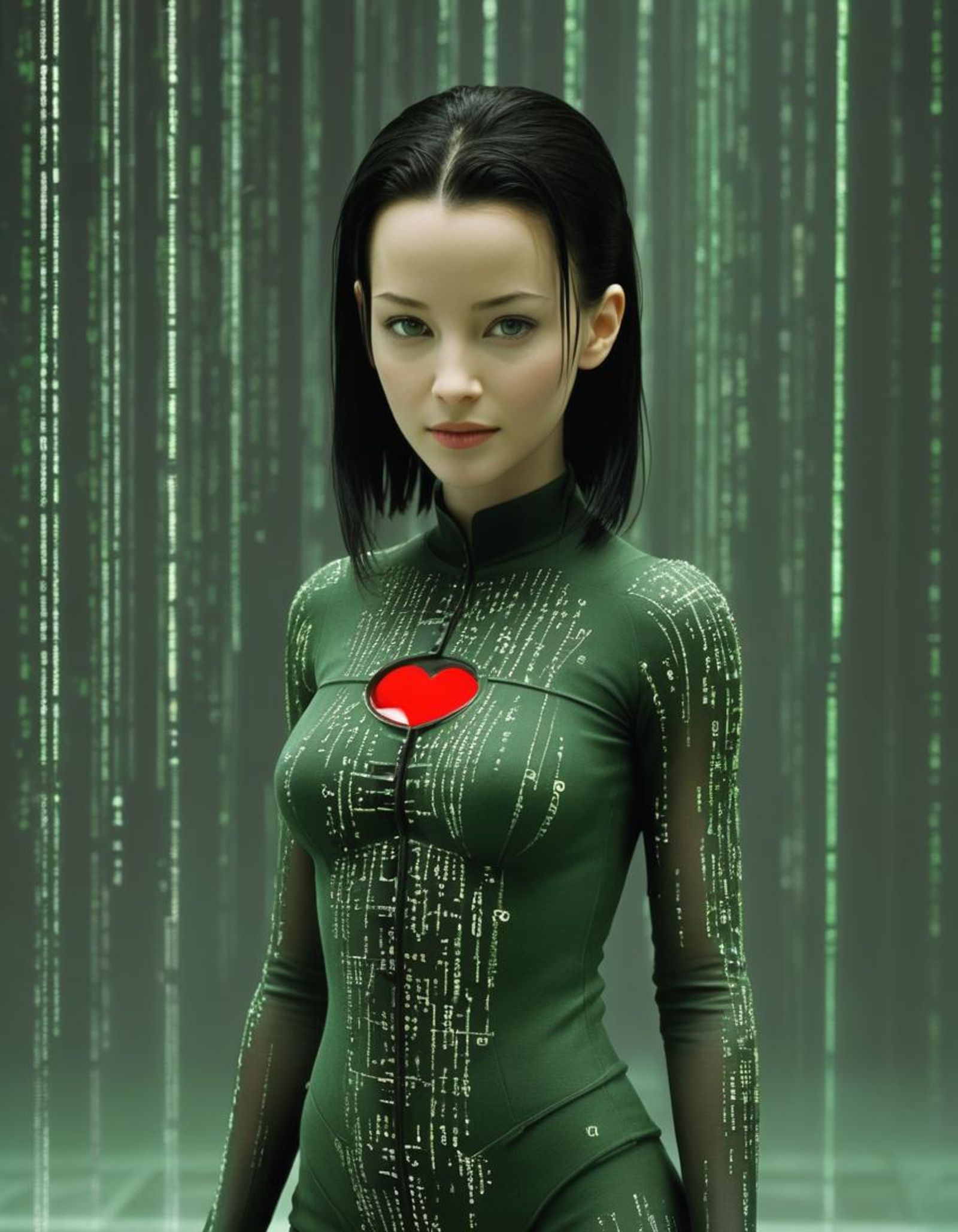 a Beautiful adorable-Veronica of Matrix movie, duality universe of ...