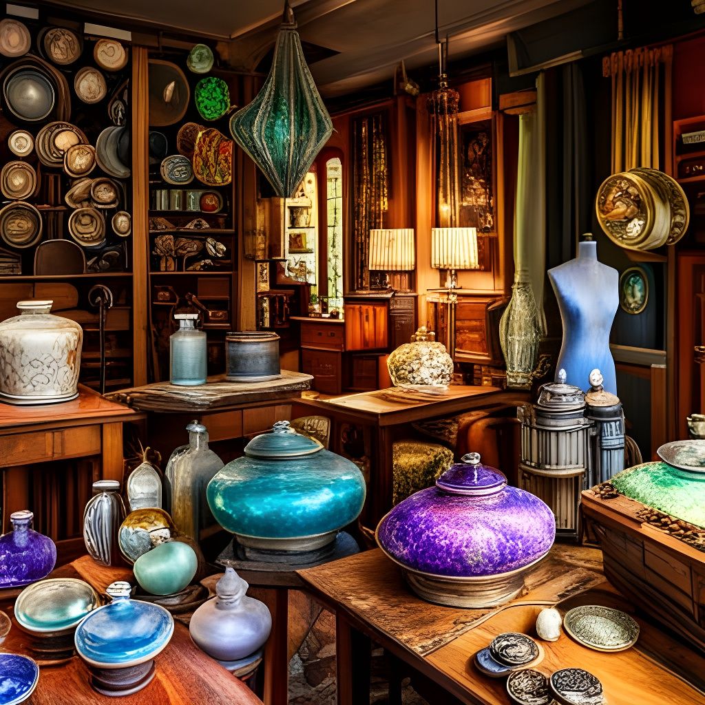 Crystal Antiques - AI Generated Artwork - NightCafe Creator