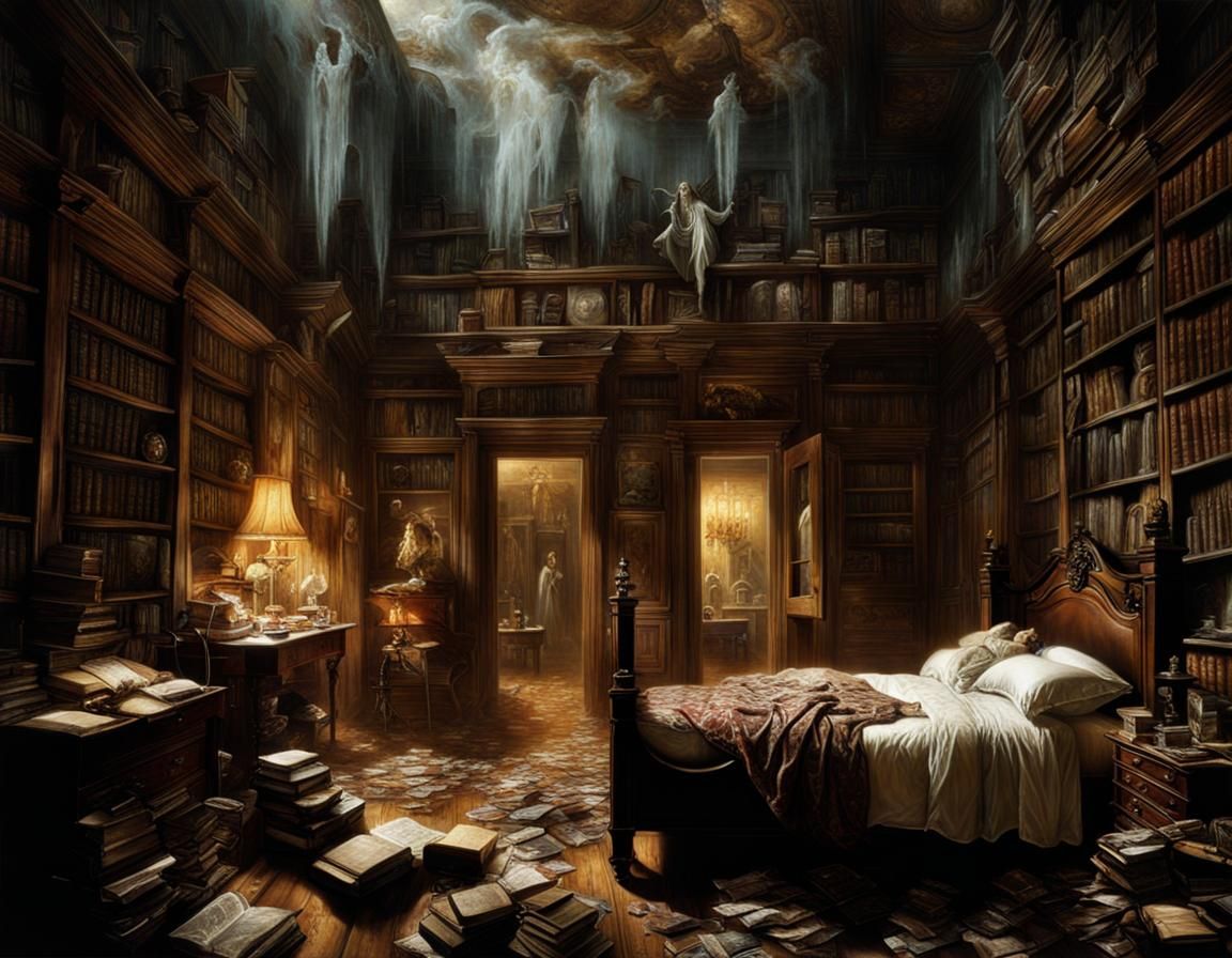 Haunted House - Ectoplasm Activity - AI Generated Artwork - NightCafe ...