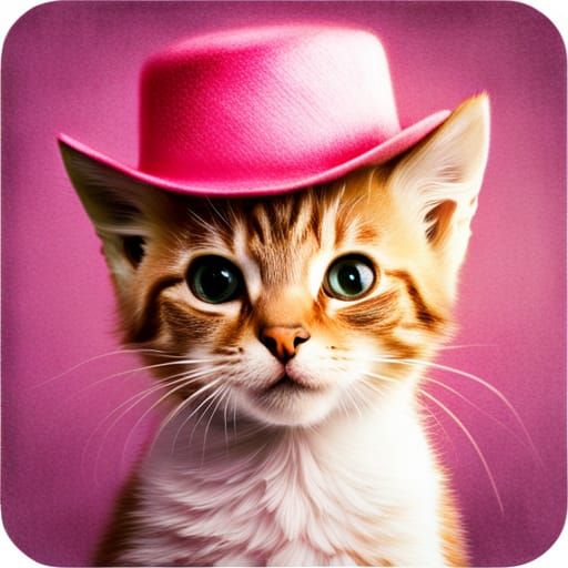 Top Hat Kitten - AI Generated Artwork - NightCafe Creator