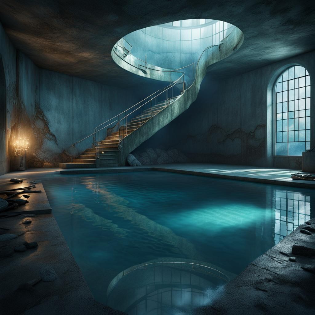 Liminal Pool B - AI Generated Artwork - NightCafe Creator