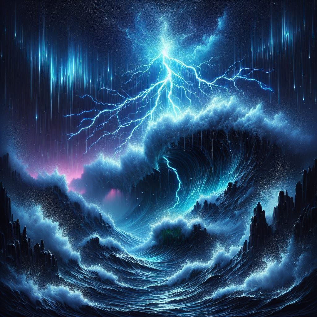 Stormy Waters - AI Generated Artwork - NightCafe Creator