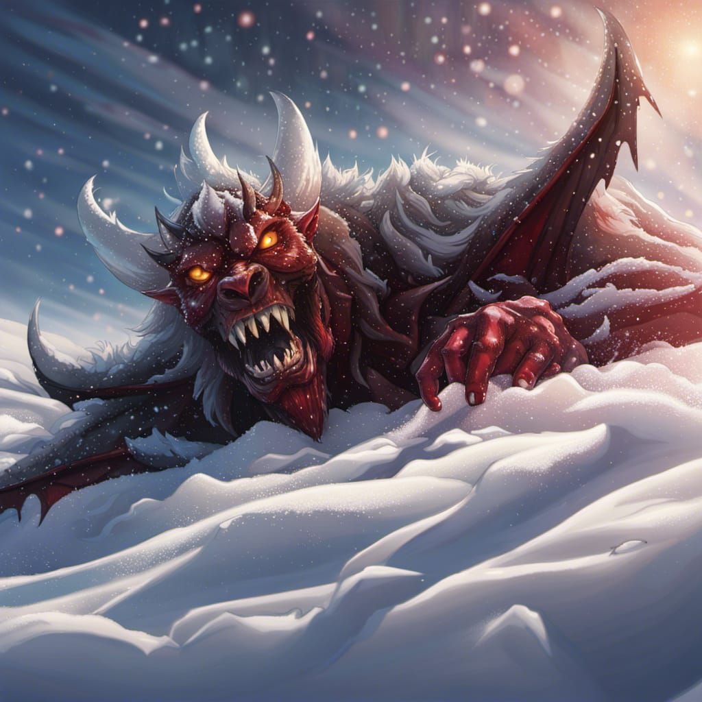 Hell Frozen over - AI Generated Artwork - NightCafe Creator