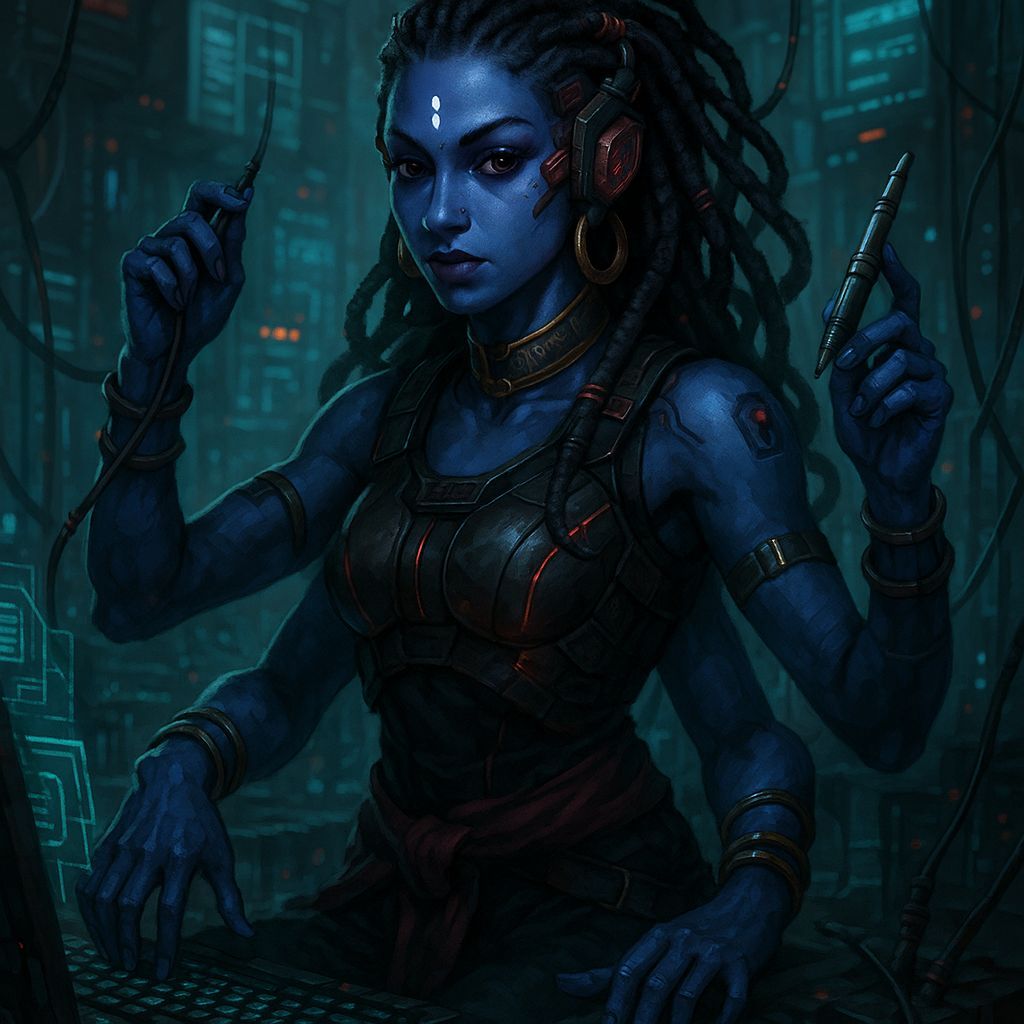 A Shadowrun Female Nartaki Decker - Shadowrun Female Nartaki...
