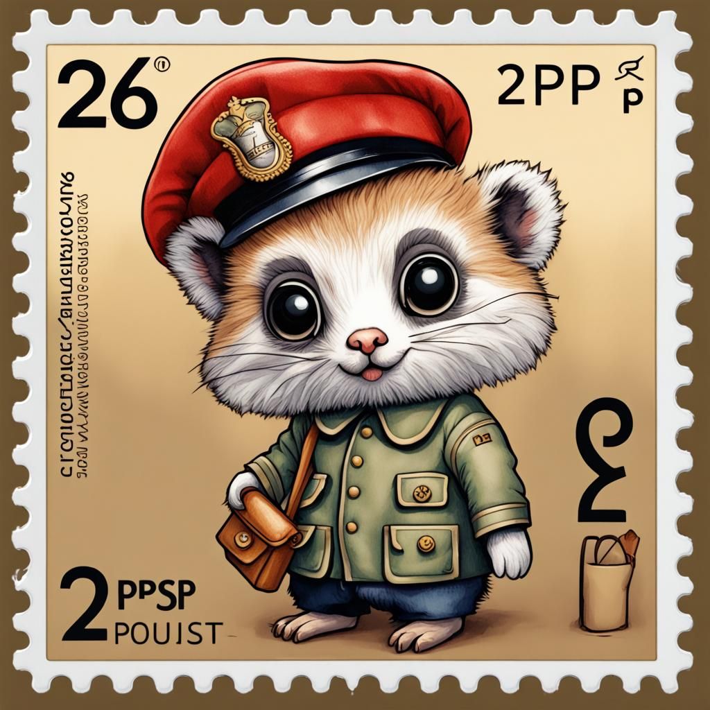 Postage Stamp - AI Generated Artwork - NightCafe Creator