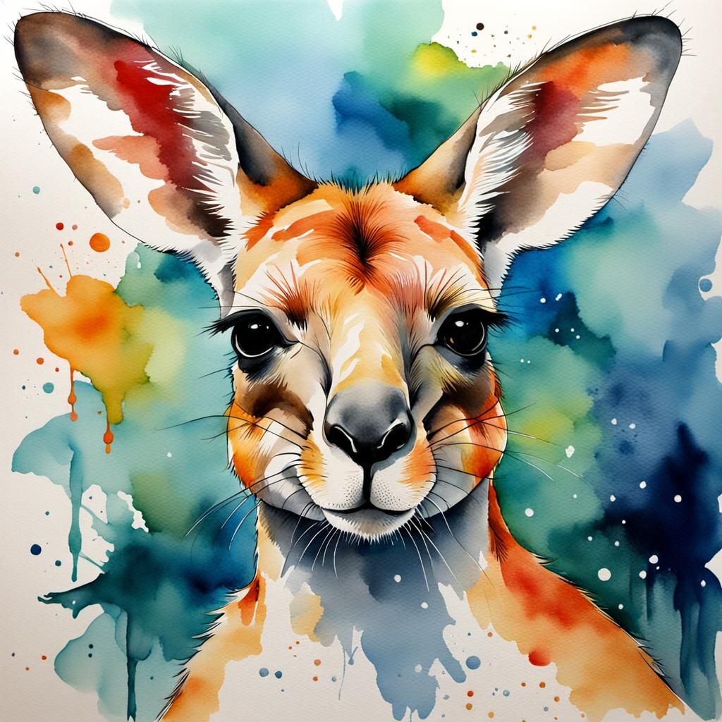 WATERCOLOUR SPLASH ANIMALS - AI Generated Artwork - NightCafe Creator