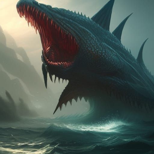 Deep Sharks - AI Generated Artwork - NightCafe Creator