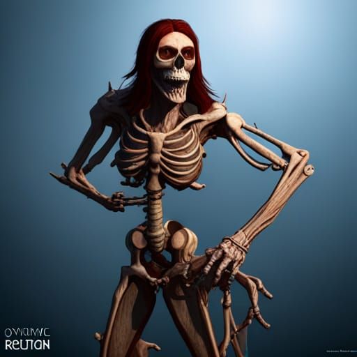 Ozzy skeleton singing a masterpiece, 8k resolution, dark fantasy ...