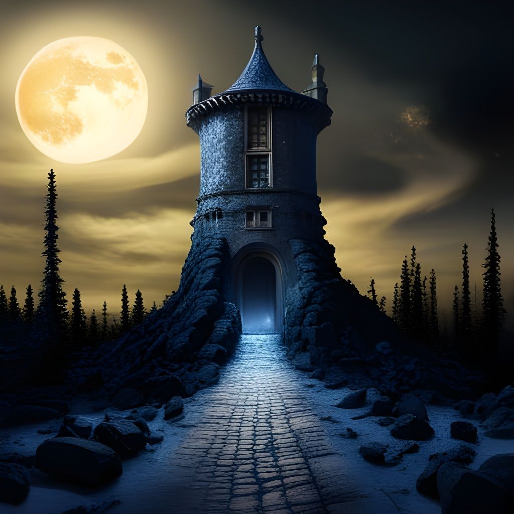 The Haunted Tower - AI Generated Artwork - NightCafe Creator