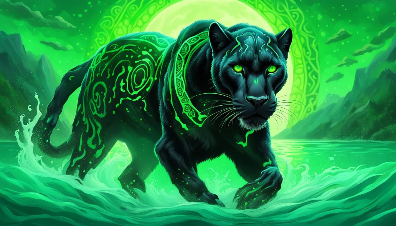 Demon panther - AI Generated Artwork - NightCafe Creator