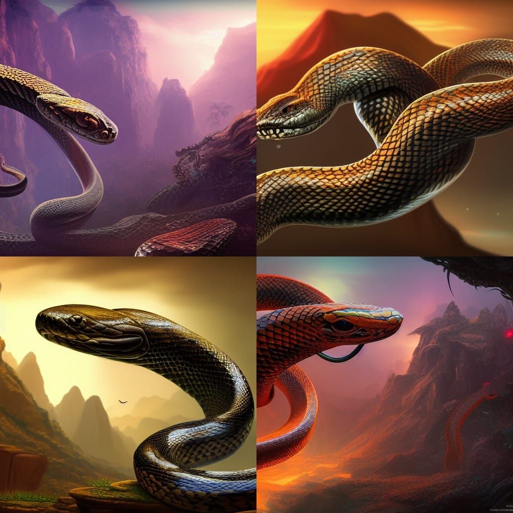 cobra snake - AI Generated Artwork - NightCafe Creator