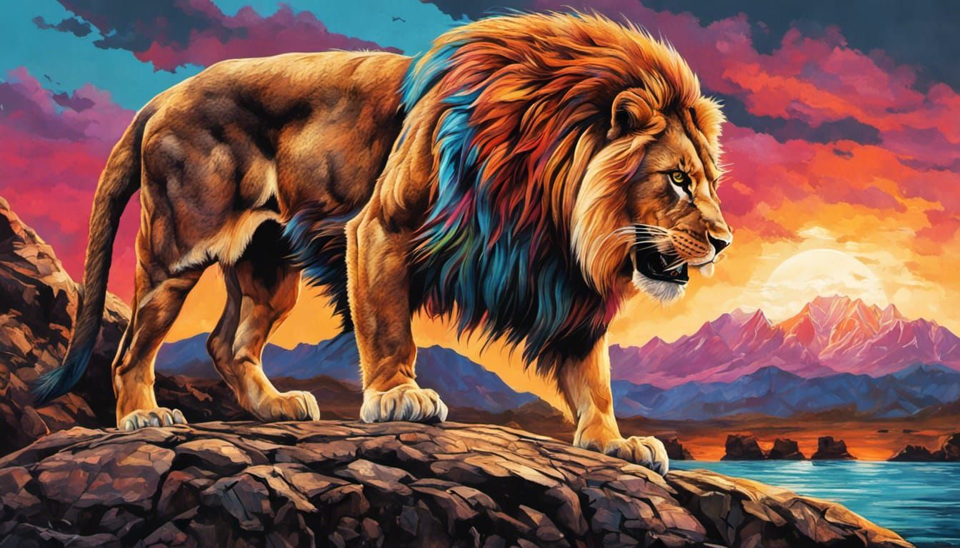 Lion - AI Generated Artwork - NightCafe Creator