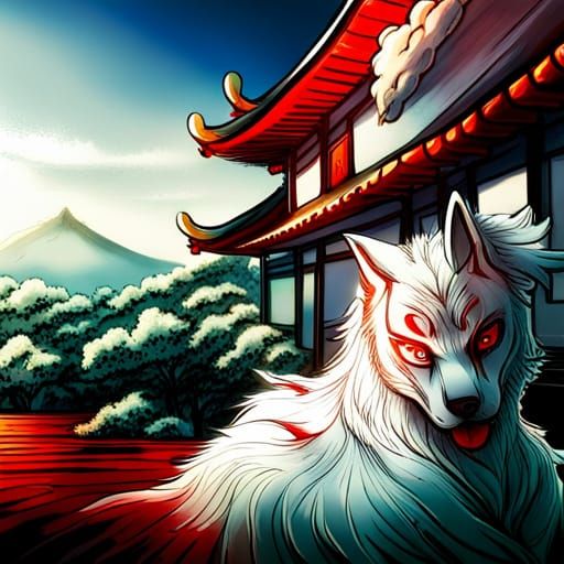 Okami - AI Generated Artwork - NightCafe Creator