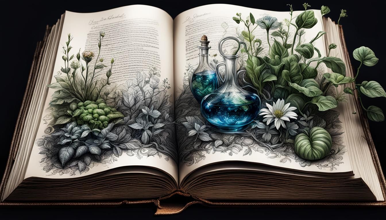 magical plants from the Botany Book - AI Generated Artwork - NightCafe Creator