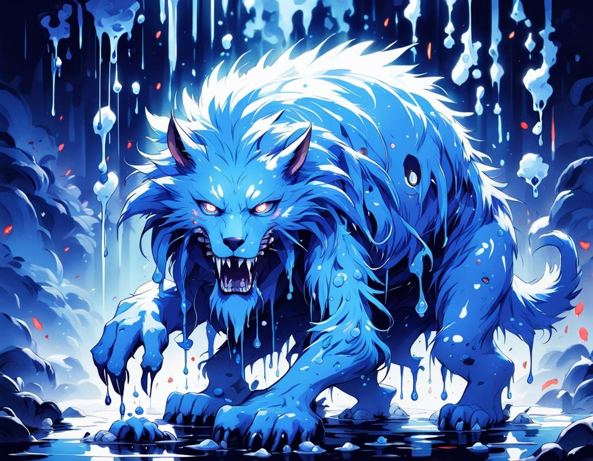 Giant Slime Wolf - AI Generated Artwork - NightCafe Creator