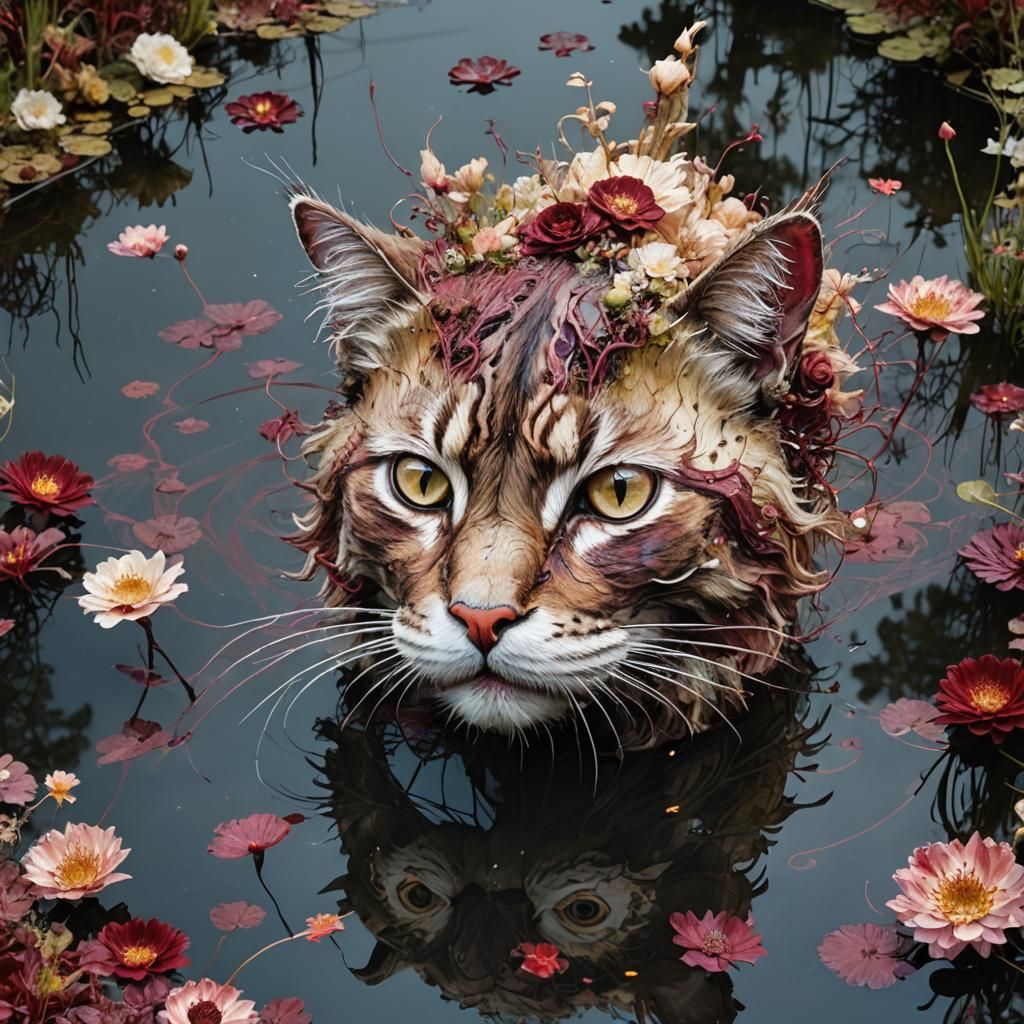 Furry pond monster - meow - AI Generated Artwork - NightCafe Creator