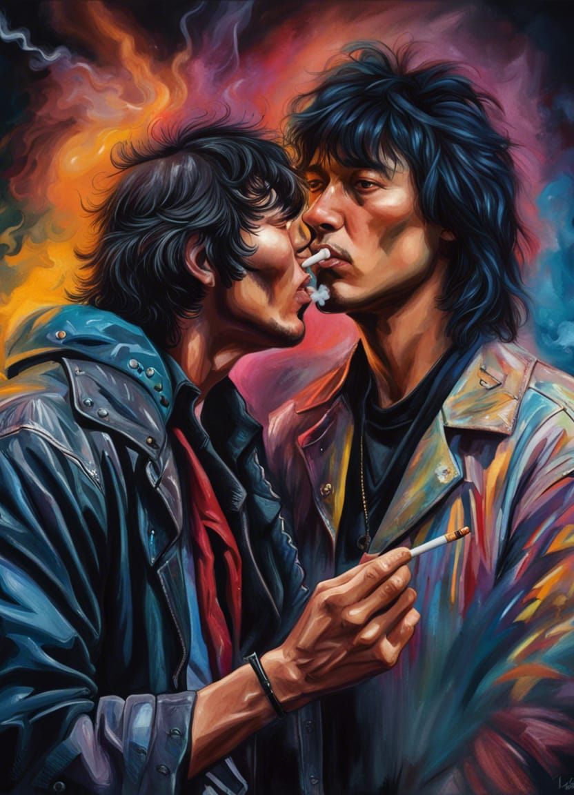 Viktor Tsoi Splash art - AI Generated Artwork - NightCafe Creator