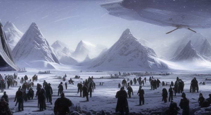 Icy tundra, frozen landscapes. Star trek enterprise, harrison ford as ...