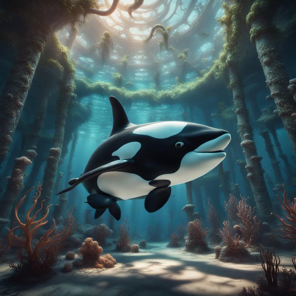 Orca Cute - AI Generated Artwork - NightCafe Creator