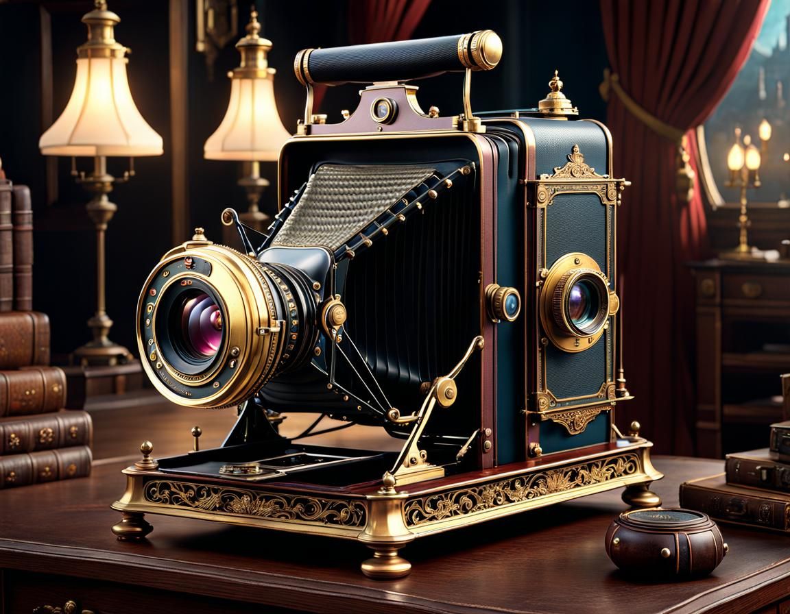 Vintage Lancaster Camera c.1900 - AI Generated Artwork - NightCafe Creator