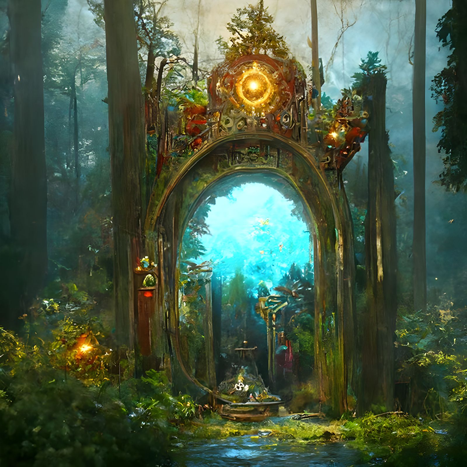 Portal Gate (coherent version) - AI Generated Artwork - NightCafe Creator