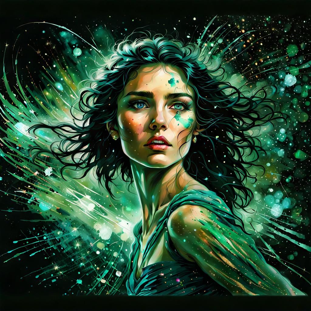 Emerald Witch 2 - AI Generated Artwork - NightCafe Creator