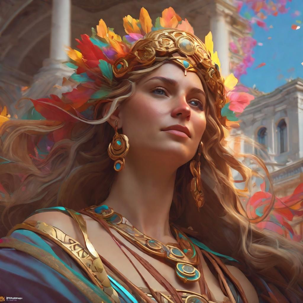 The Roman goddess Juno Moneta 8k resolution concept art portrait by ...