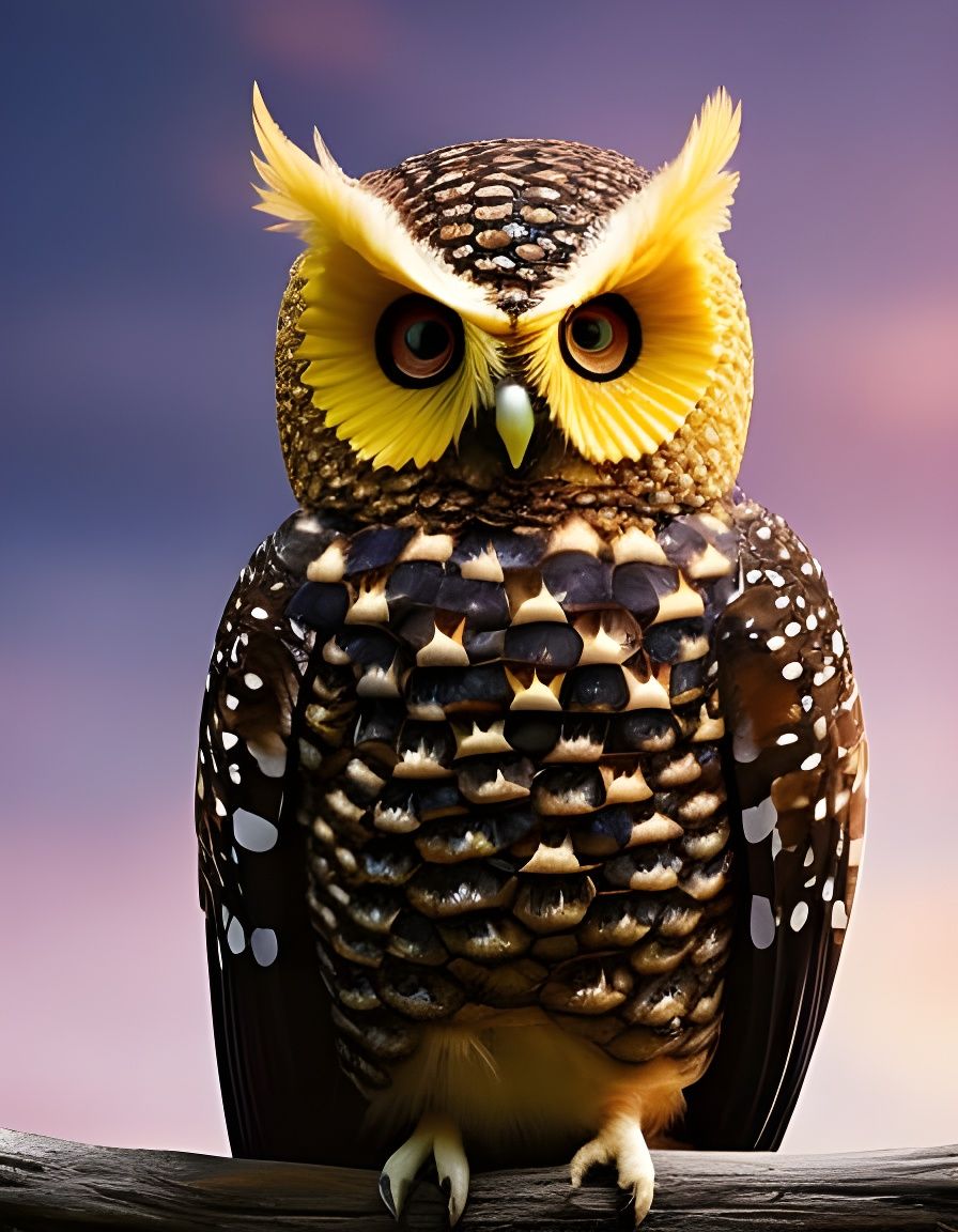 Corn Pineapple Owl! - AI Generated Artwork - NightCafe Creator