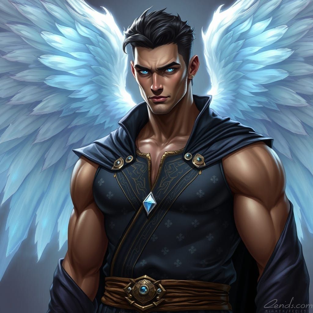 Angel Man, The Aasimar Wizard - Angel Man, the Chiseled Aasi...