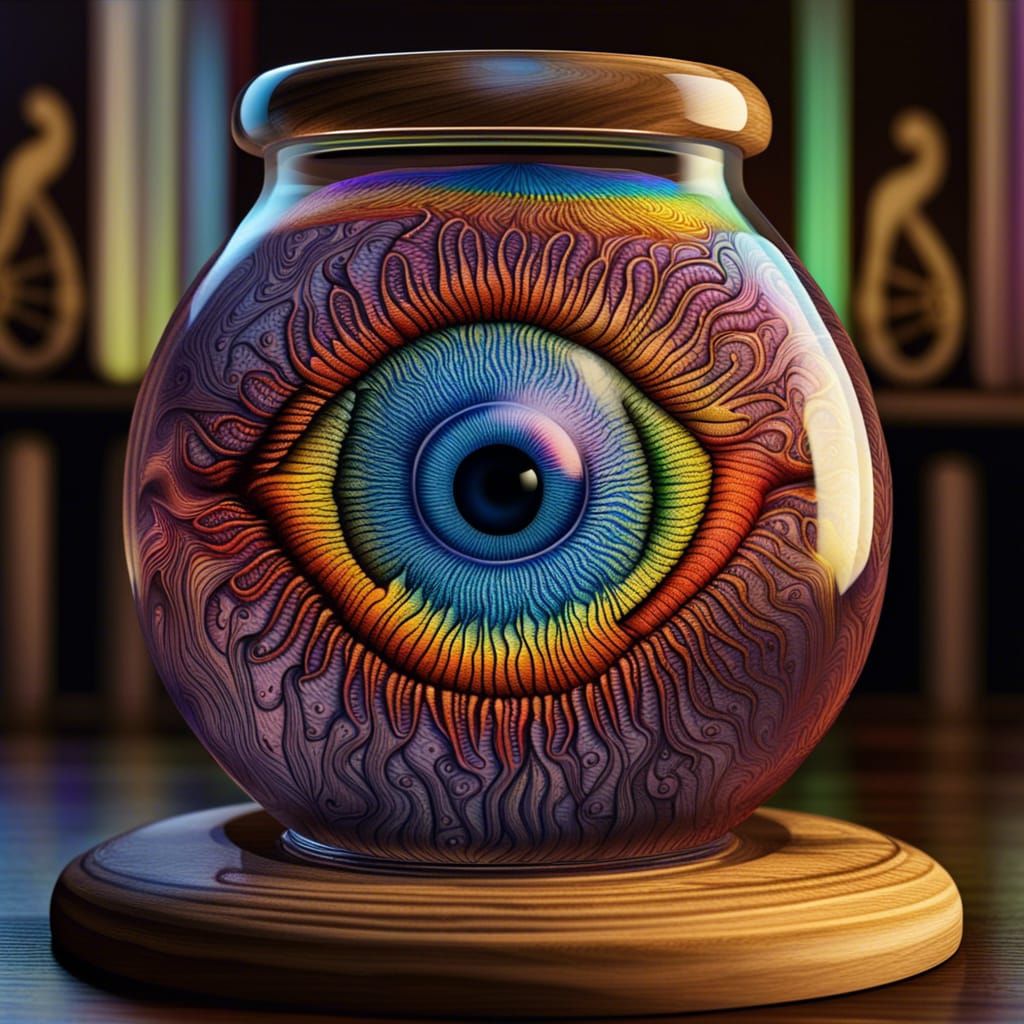 Rainbow Body Eye Relic - AI Generated Artwork - NightCafe Creator