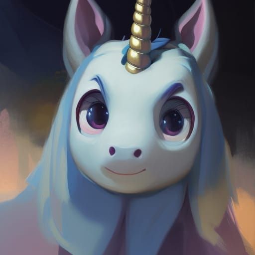 "the shot of an adorable unicorn wizard :: awwchang :: miles-df ...