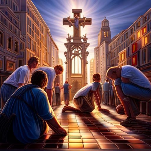 Prayer - AI Generated Artwork - NightCafe Creator