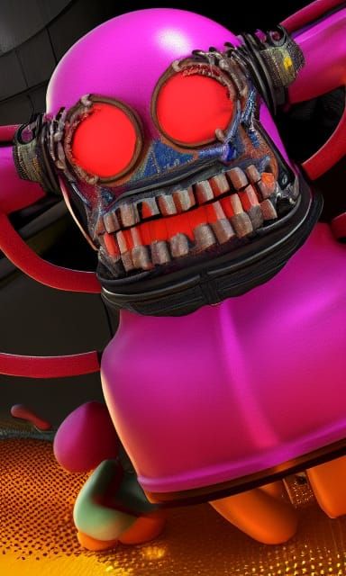 Bright color armor macho man randy savage meatwad, 8k, hyperrealism ...