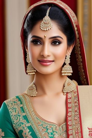 Indian bride - AI Generated Artwork - NightCafe Creator