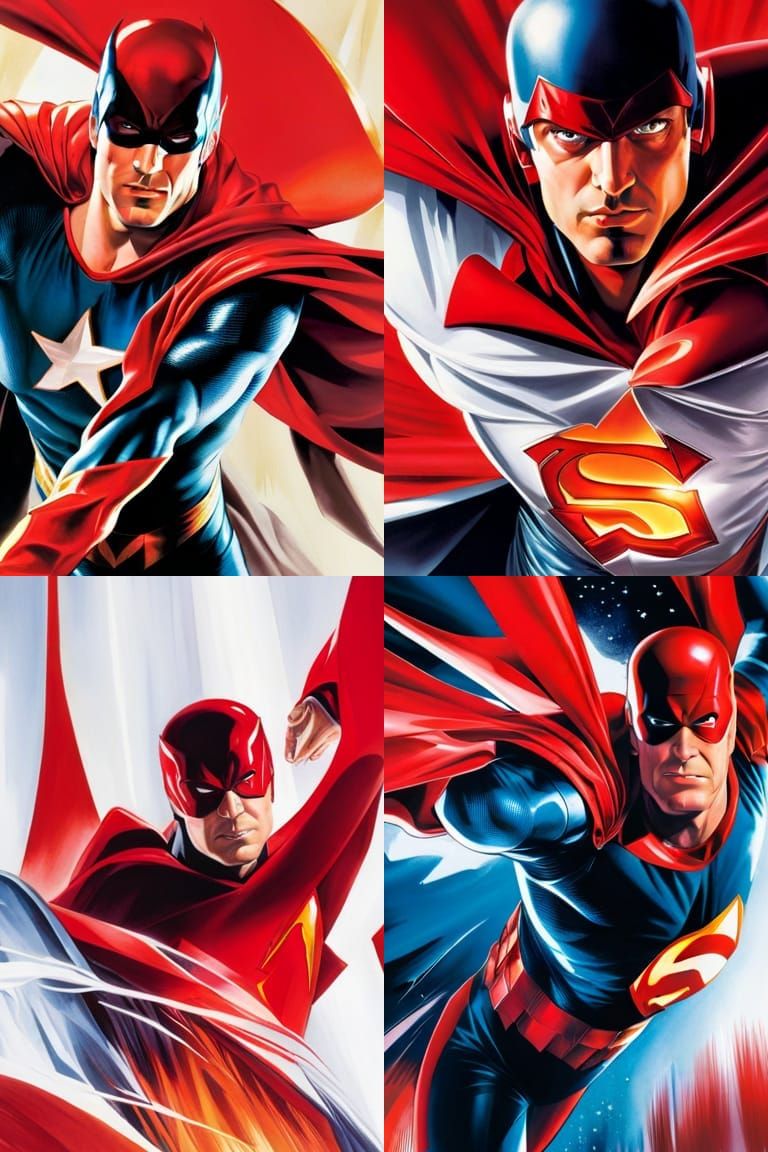 by Alex Ross (SDXL Artist Study) - AI Generated Artwork - NightCafe Creator
