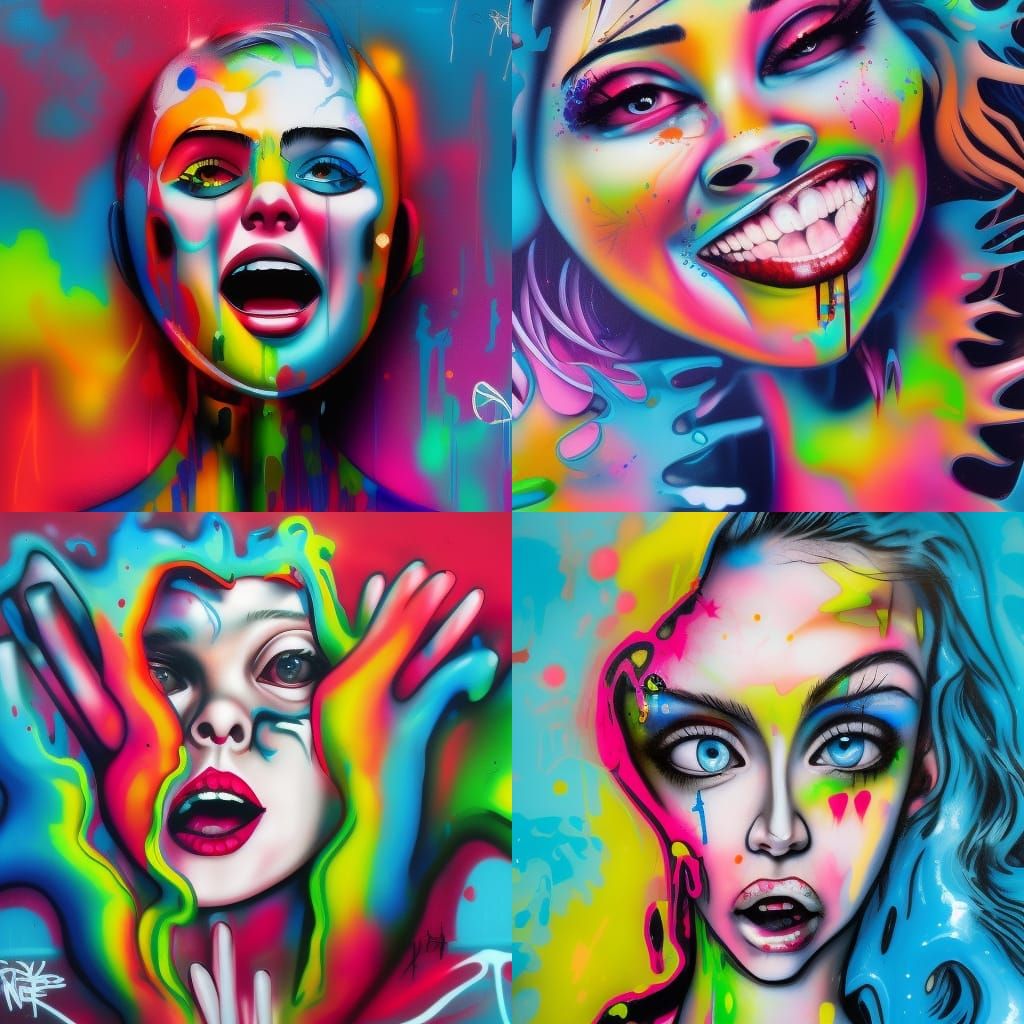 crazy sad girl losing her mind - AI Generated Artwork - NightCafe Creator