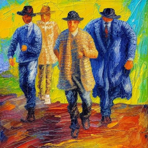 young man being cast out from a group - AI Generated Artwork ...