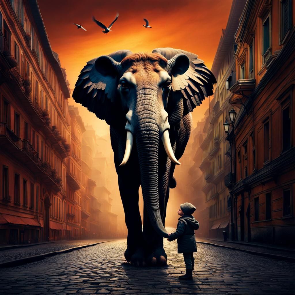 Big and small - AI Generated Artwork - NightCafe Creator