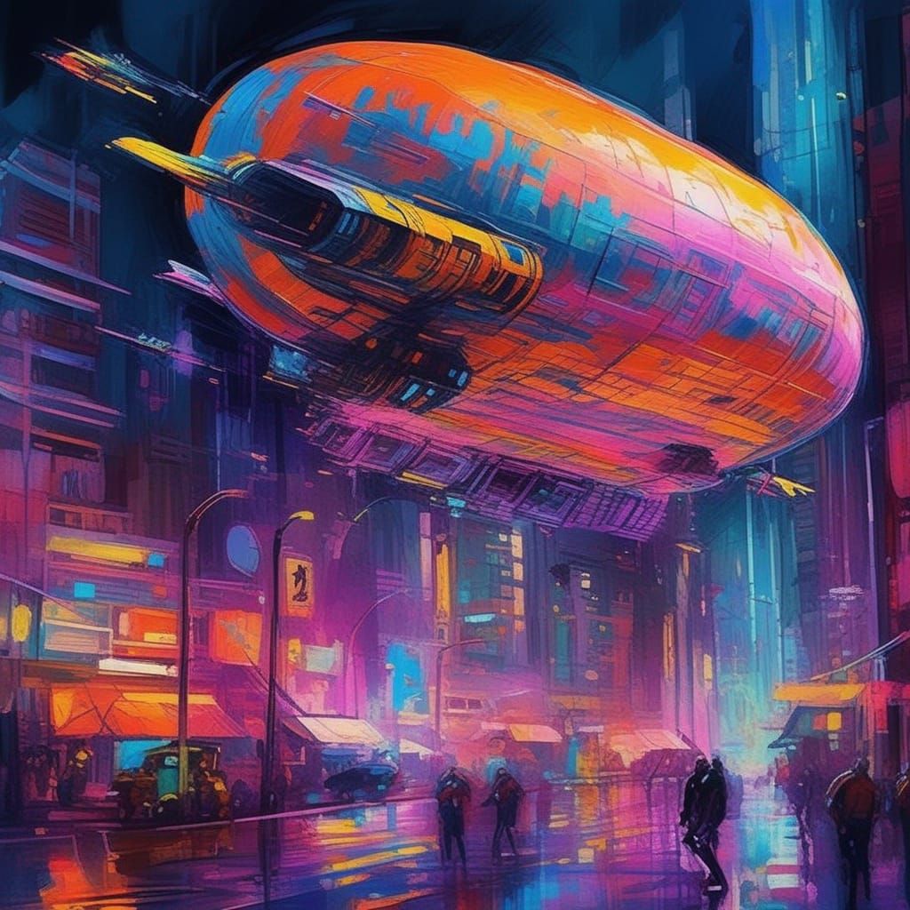 The Blimp - AI Generated Artwork - NightCafe Creator
