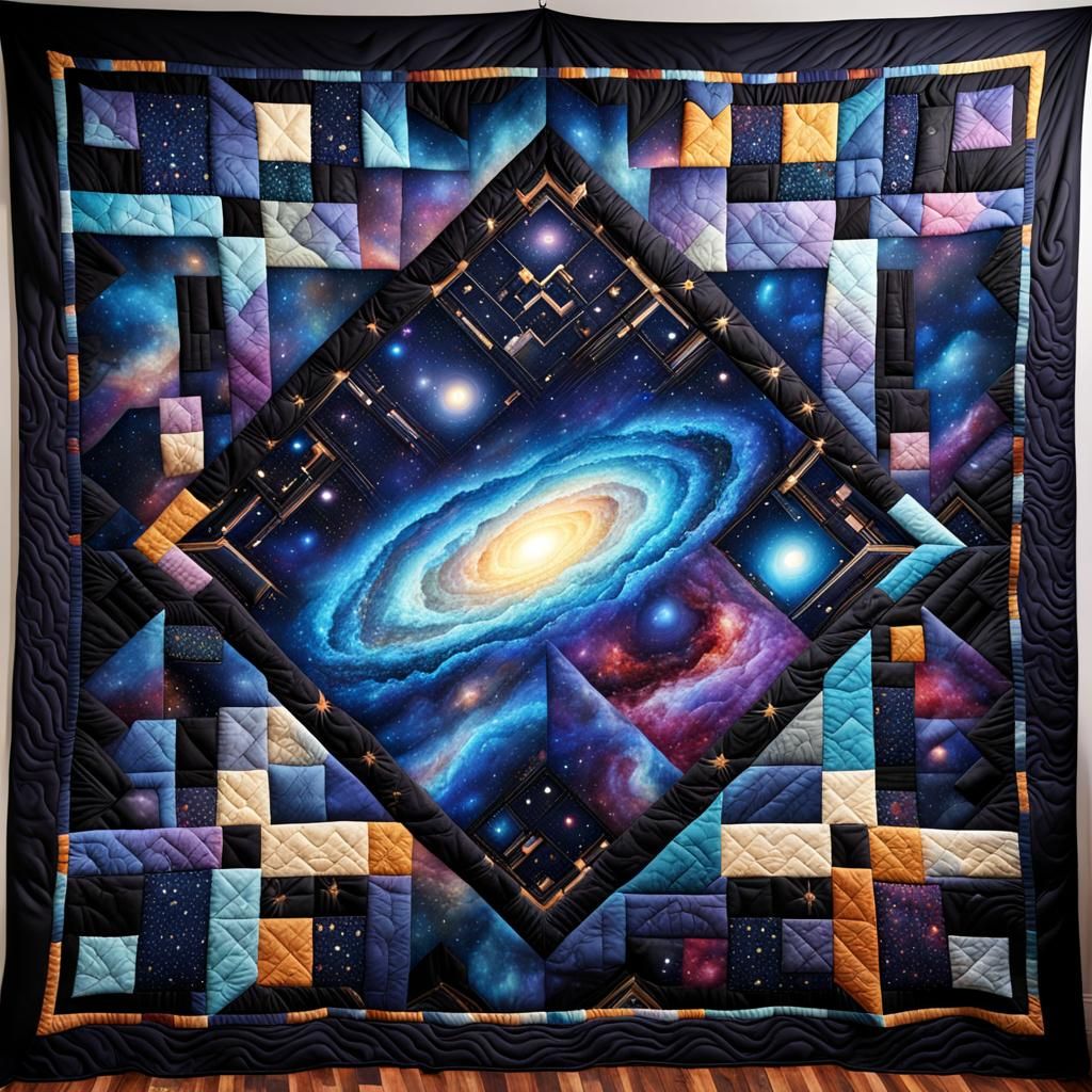 Cosmic Quilt - AI Generated Artwork - NightCafe Creator