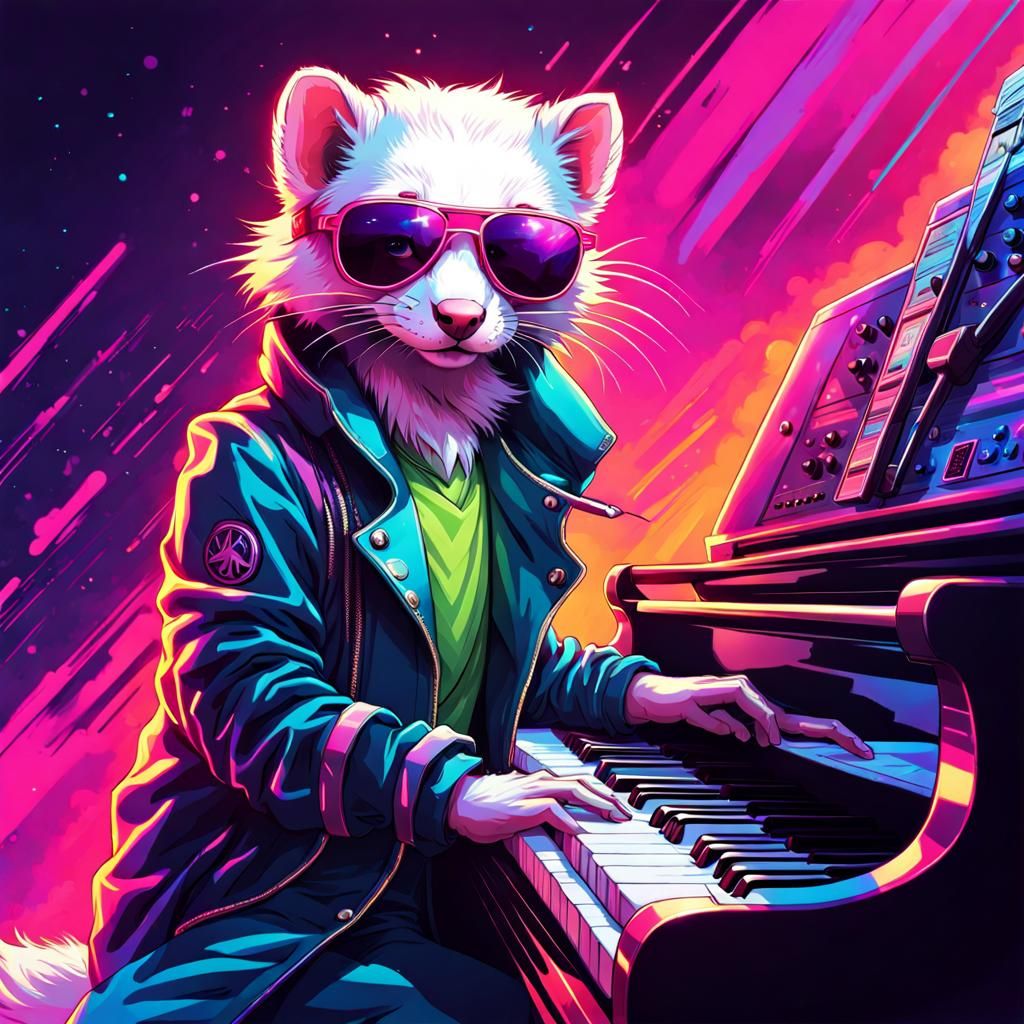 Star Ferret - AI Generated Artwork - NightCafe Creator